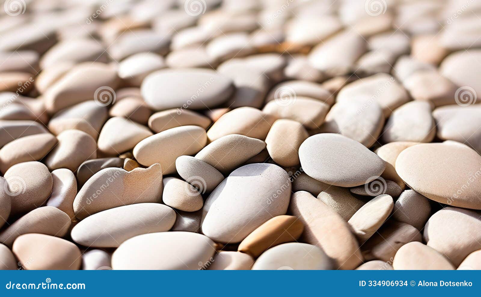 Smooth Pebbles Surface Natural Beach Background, Minimalist Texture ...