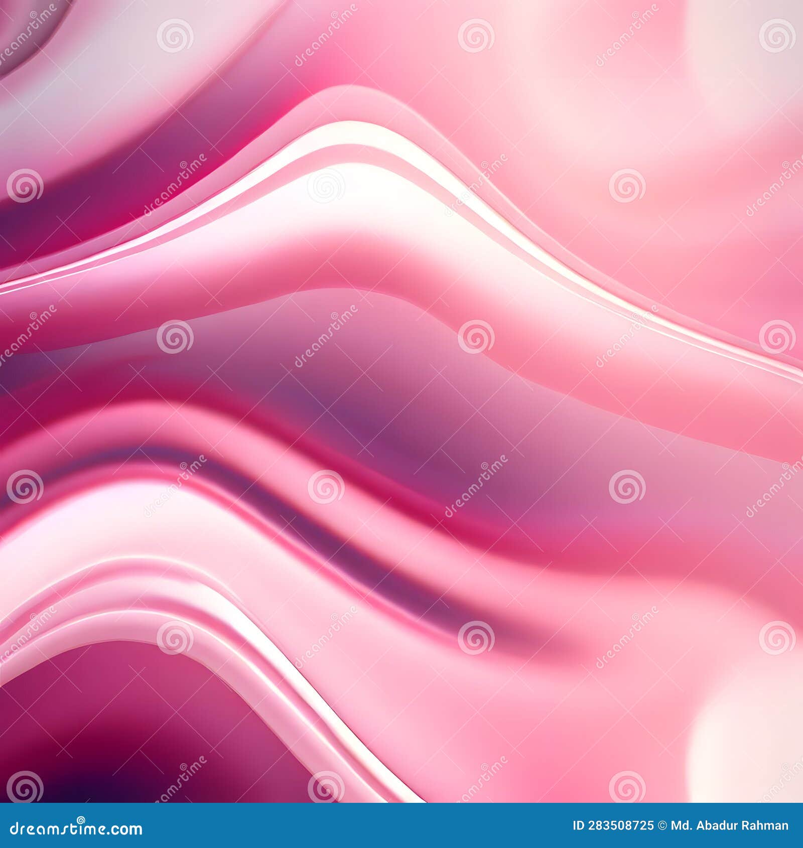 Smooth Pink Fluid Wave Background AI-generated Stock Illustration ...