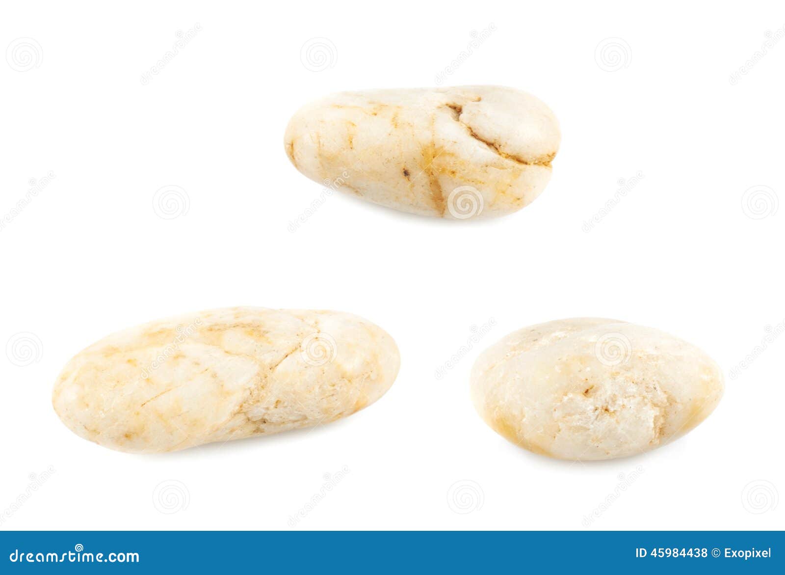 Smooth Polished White Stones Stock Photo - Image of relaxation, object ...