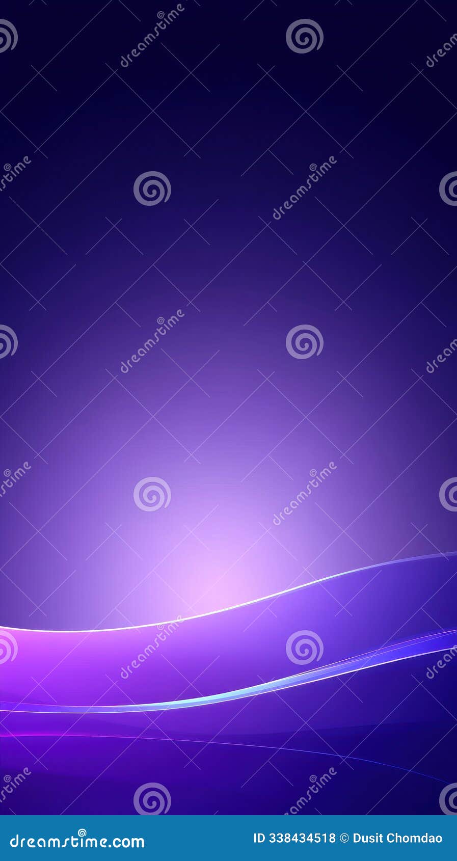 Smooth Purple Gradient Background with Soft Waves Creates Calming ...
