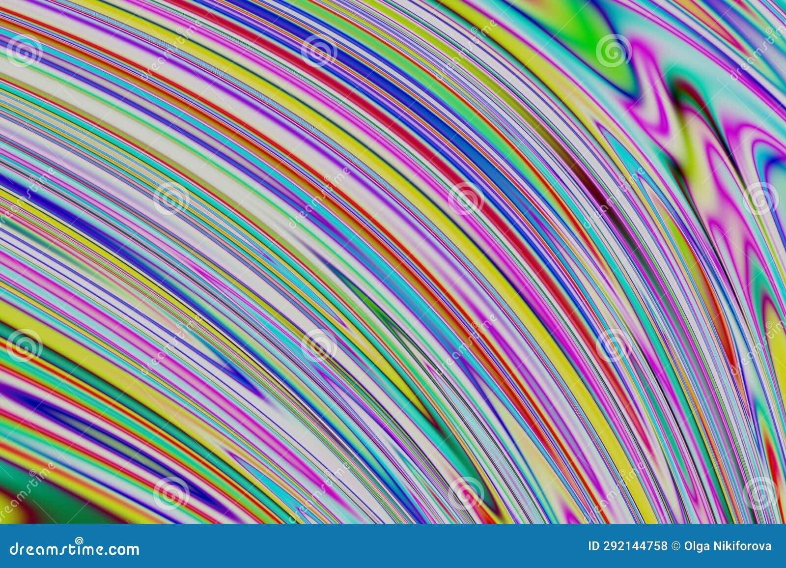 Smooth Rainbow Dynamic Curves. Abstract Background Stock Illustration ...