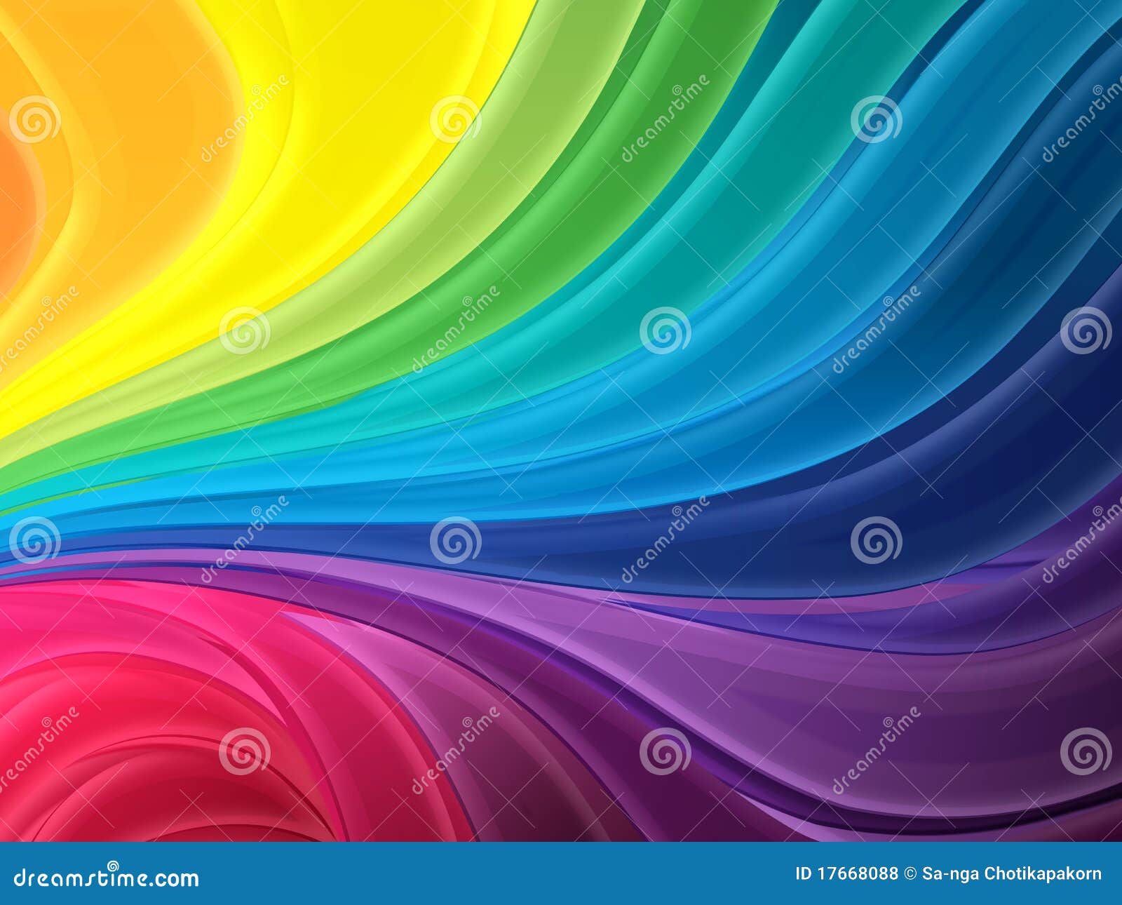 Smooth rainbow line stock illustration. Illustration of glow - 17668088