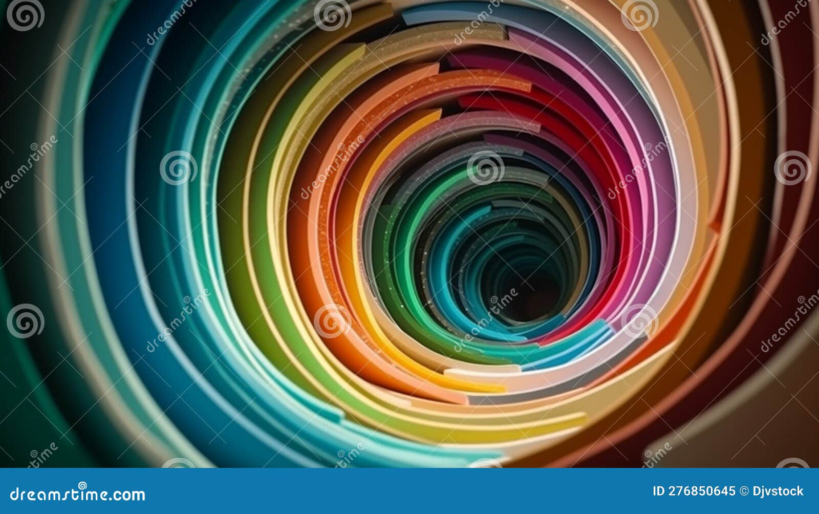 Smooth Rainbow Swirls Turning in Vibrant Motion Generated by AI Stock ...