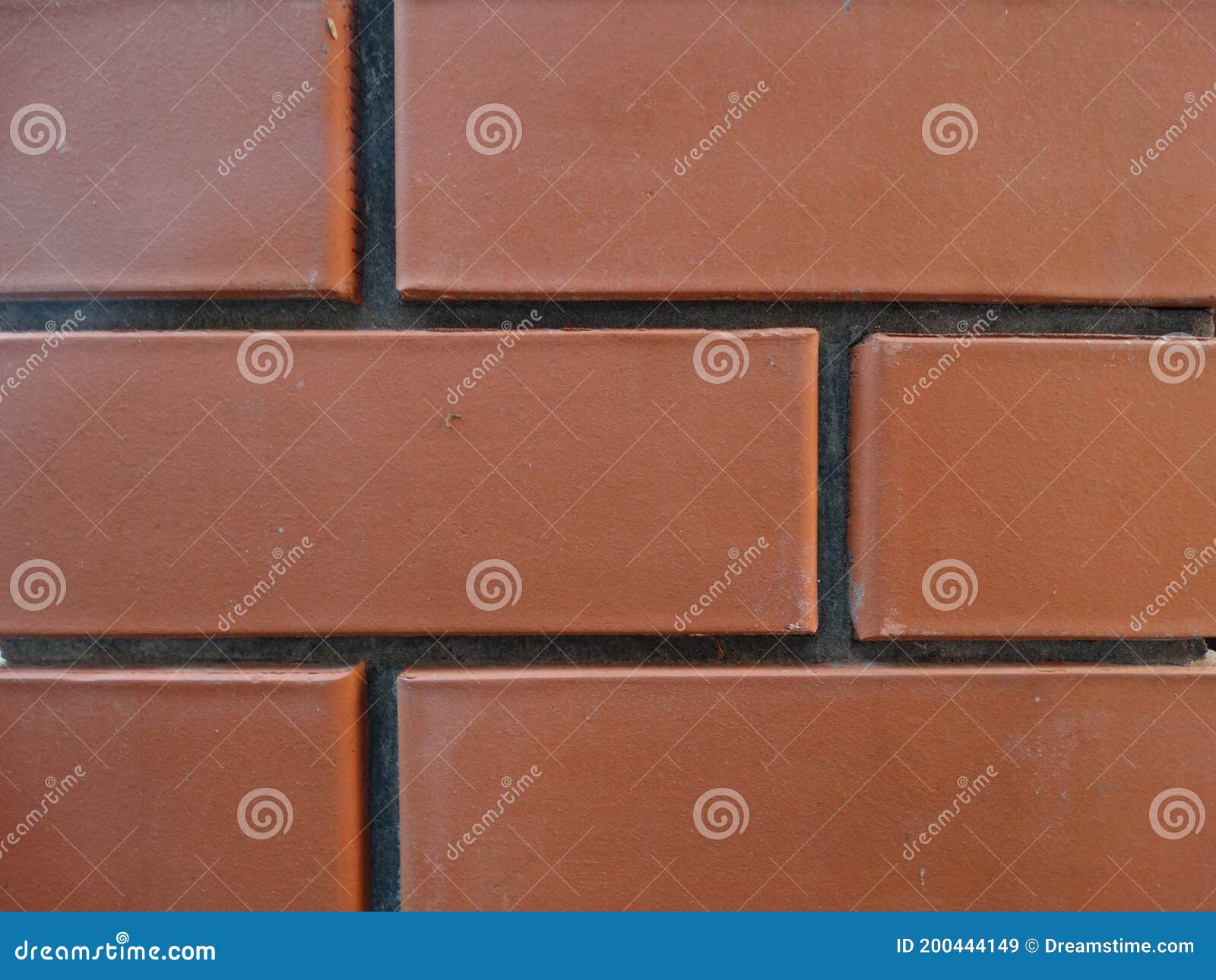Smooth red brick masonry stock image. Image of brickwork - 200444149