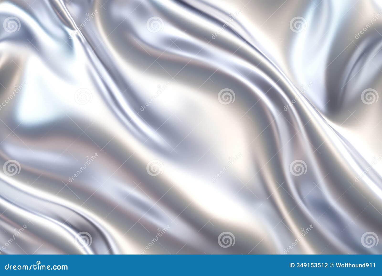 A Smooth, Reflective Silver Metal Background With Soft Distortions And ...