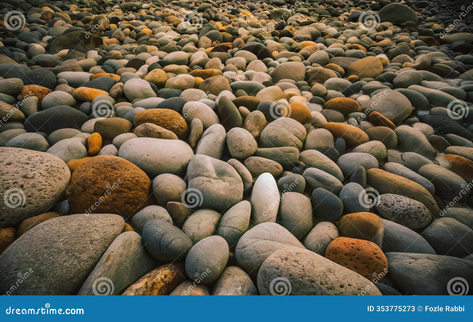 Smooth River Rocks Texture Background, Natural Good Resolution Stock ...