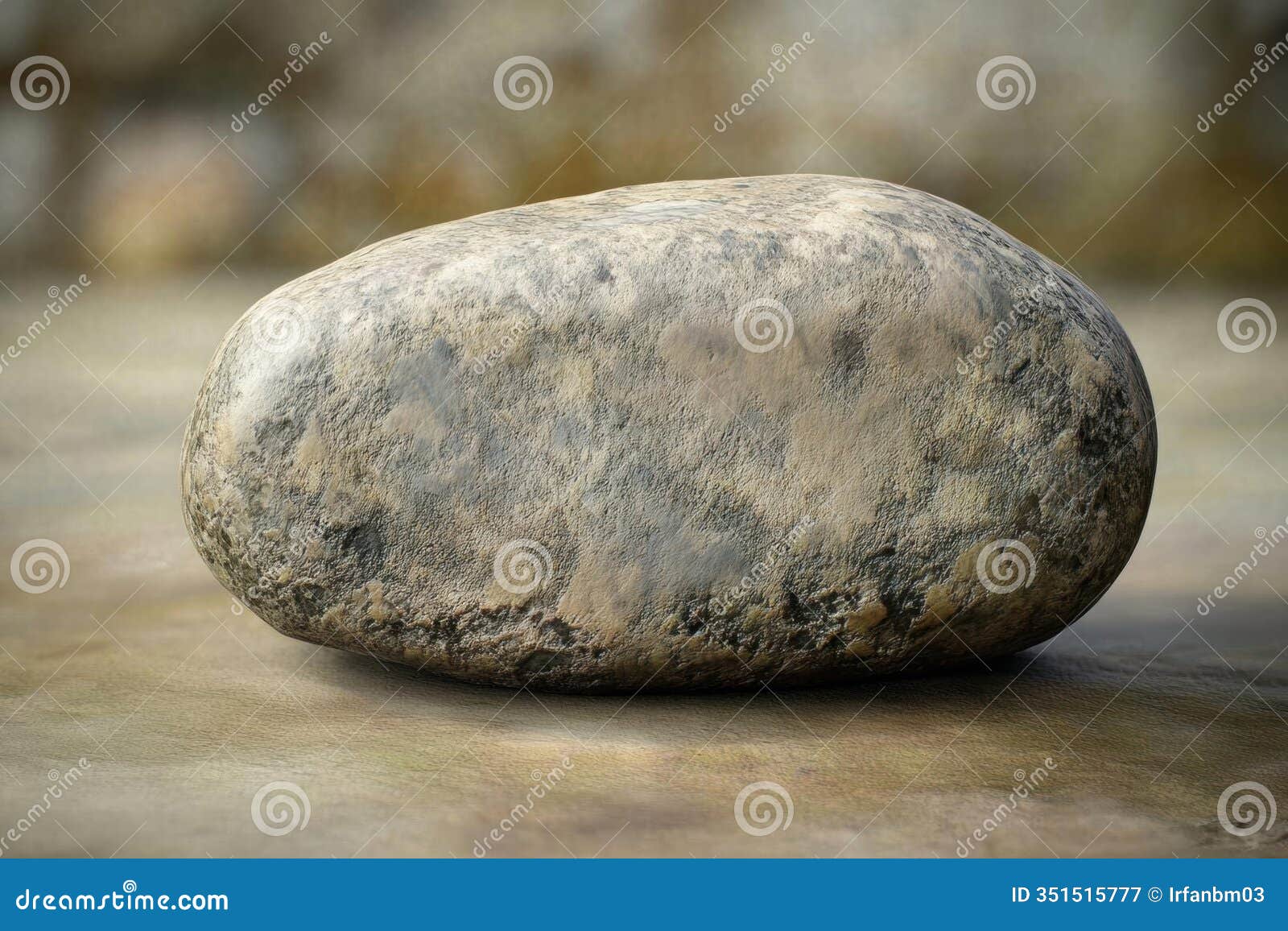 Smooth River Stone Rests on a Flat Surface, Geology and Textures Stock ...