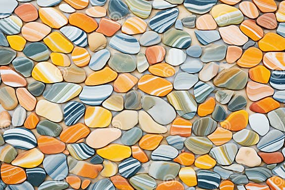 Smooth River Stone Surface Pattern Stock Illustration - Illustration of ...