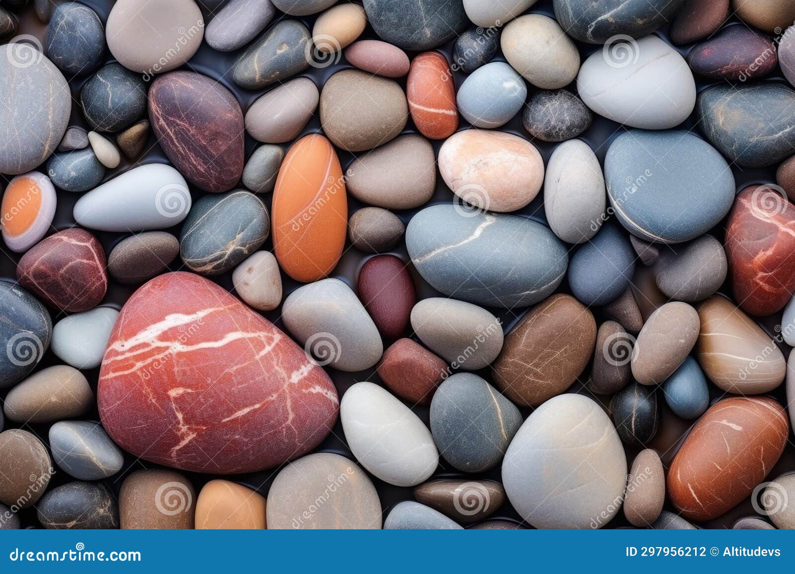 Smooth River Stones Close-up Stock Photo - Image of pattern, rocks ...
