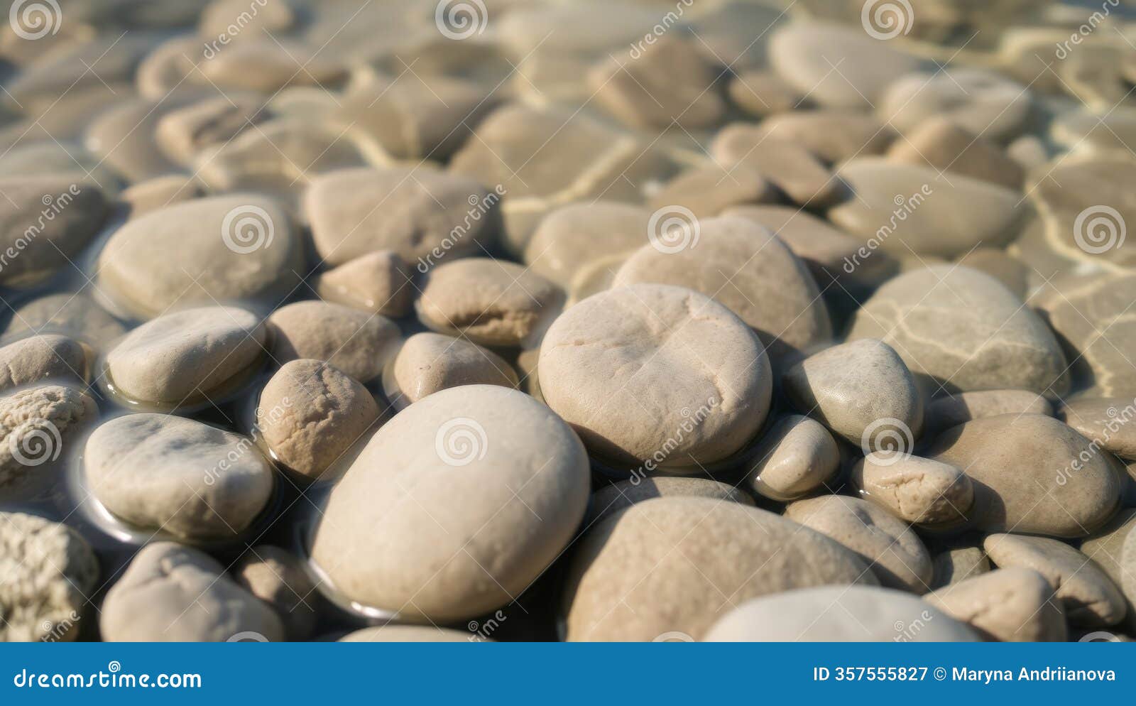 Smooth River Stones Under Clear Water Stock Image - Image of stones ...