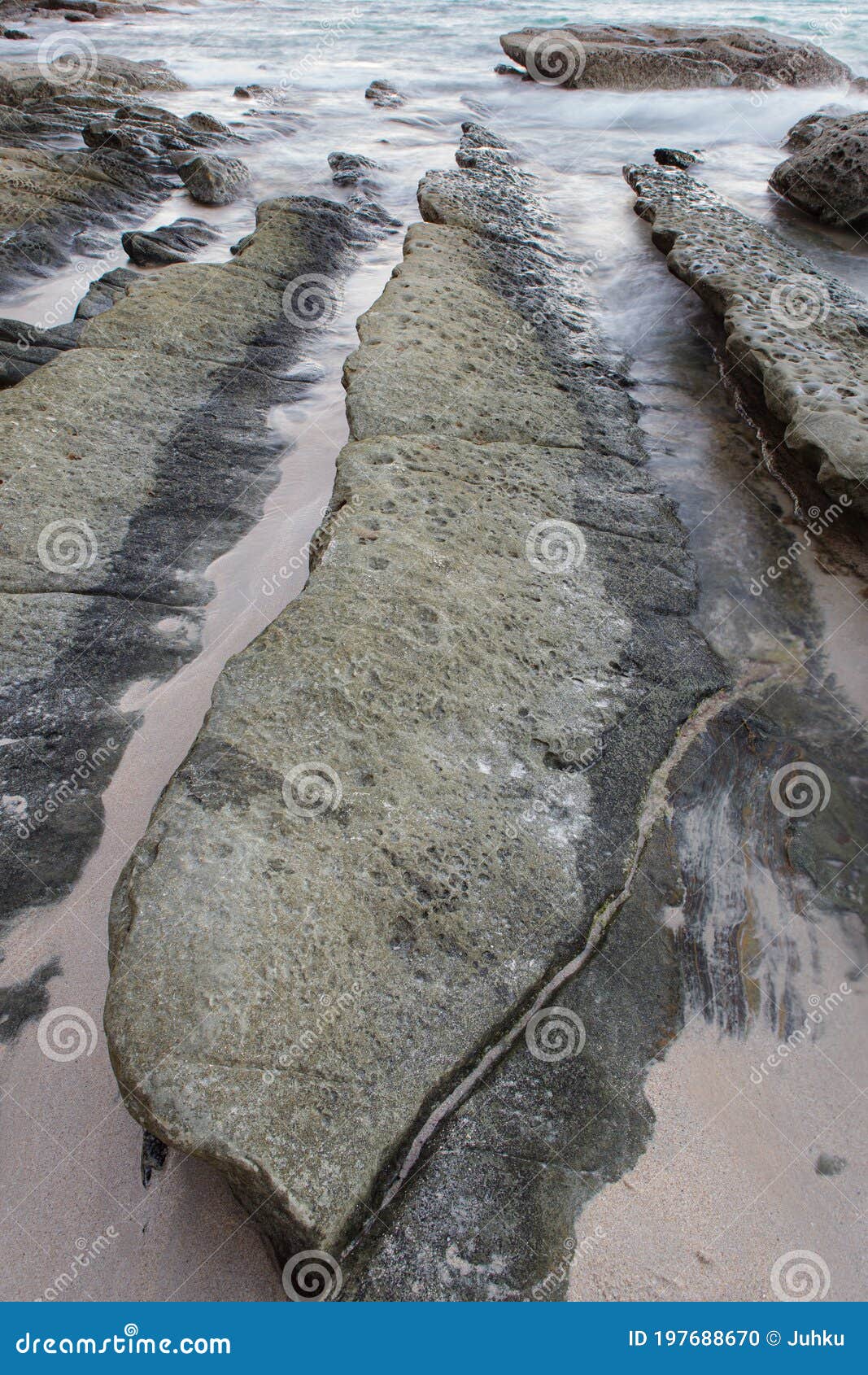 Smooth Rock Beach Borneo Malaysia Stock Photo - Image of nature, borneo ...
