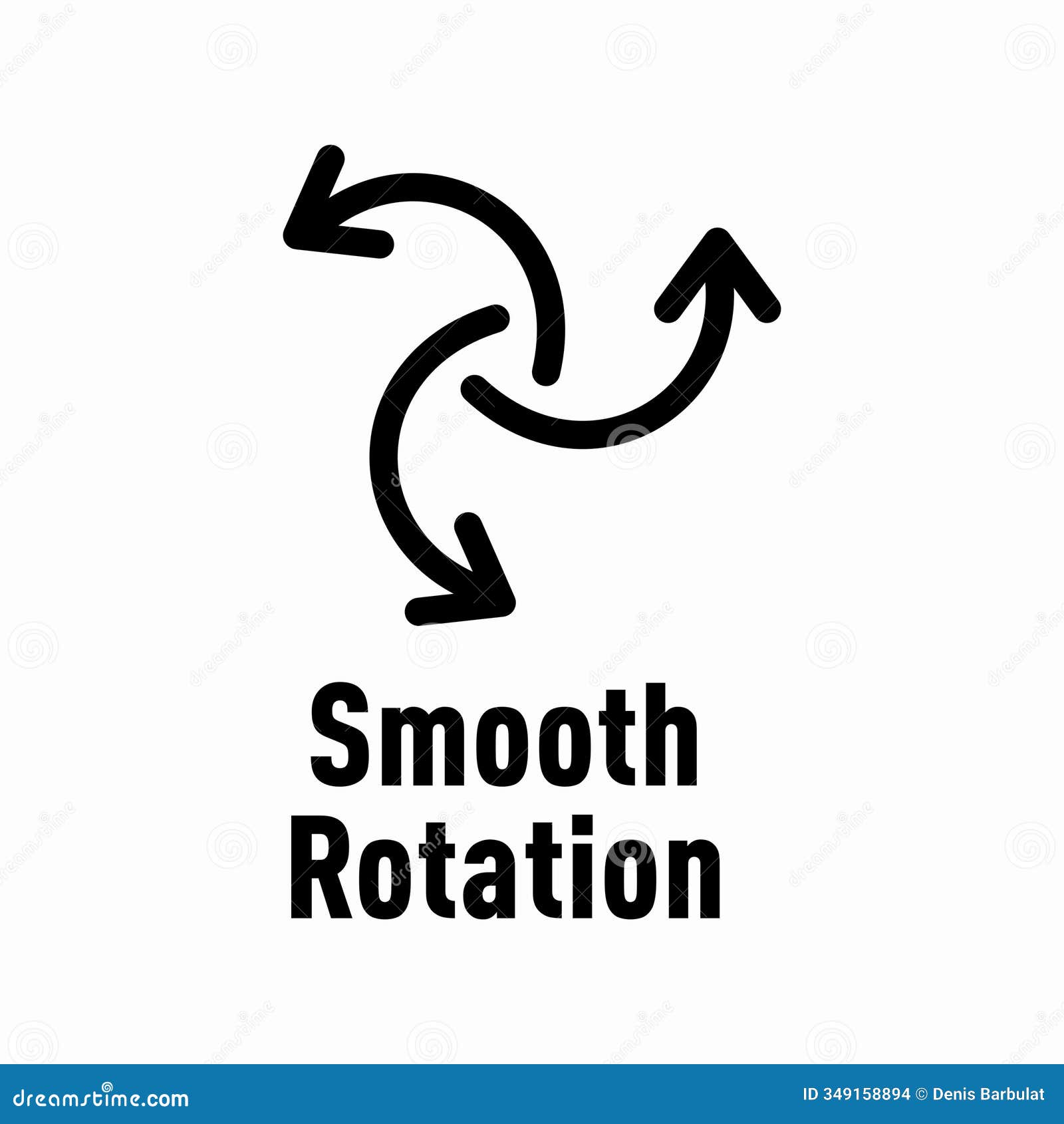 Smooth Rotation Vector Information Sign Stock Vector - Illustration of ...
