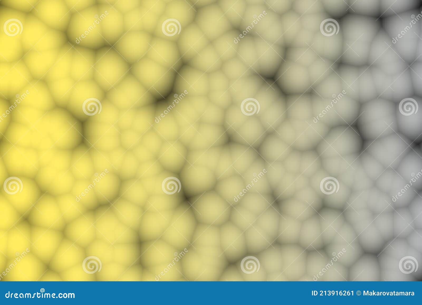 Smooth Round Cells Pattern, Yellow and Grey Background. Seamless ...