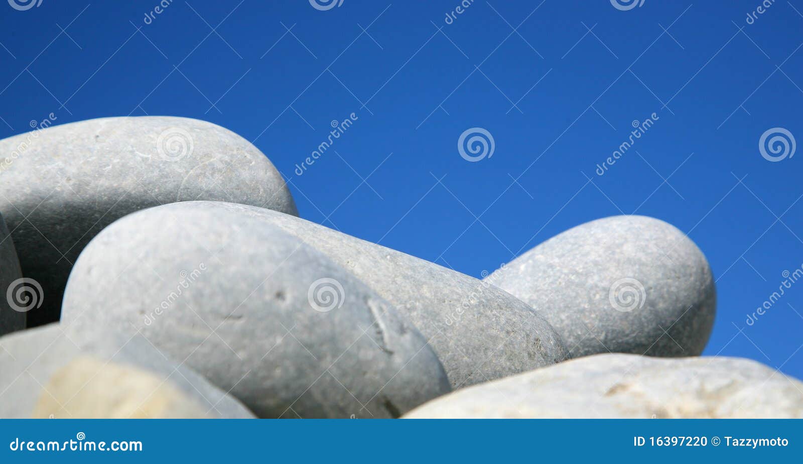 Smooth round grey pebbles stock photo. Image of round - 16397220