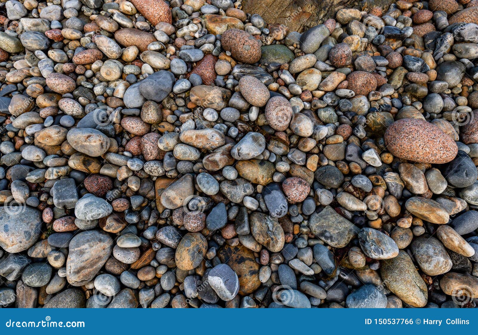 Smooth Round Rocks Background Stock Photo - Image of path, exposure ...