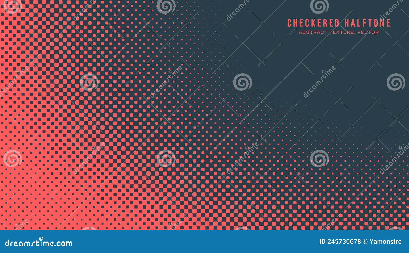 Smooth Rounded Border Vector Checker Halftone Pattern Red Blue ...