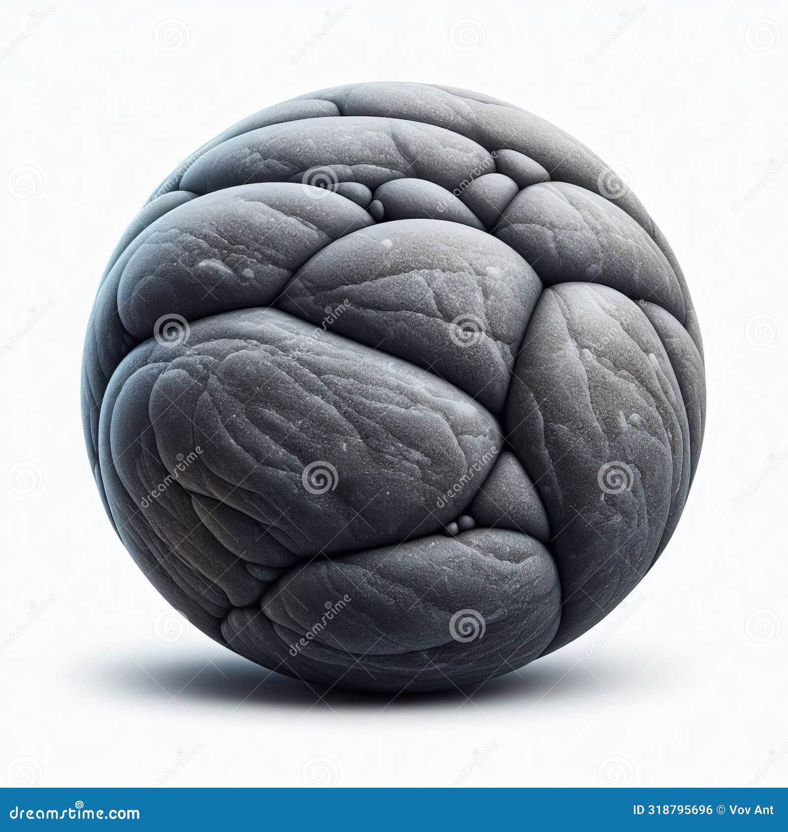 Smooth, Rounded River Rock with a Mottled Texture, Perfect for Stock ...