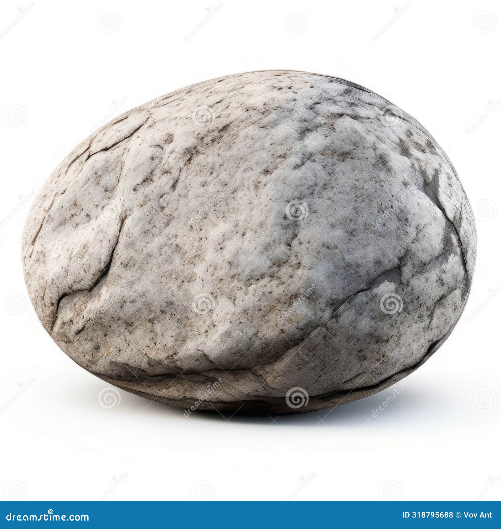 Smooth Rounded River Rock with a Mottled Texture Perfect for La Stock ...