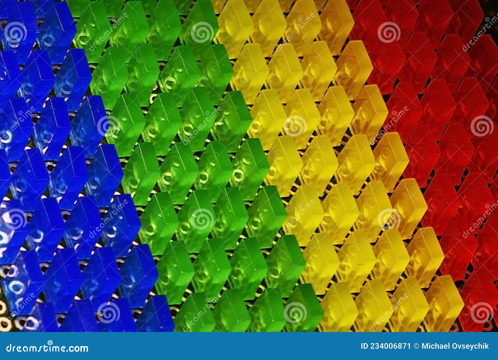 Multicolored Rectangular LEDs on Circuit Board Stock Image - Image of ...