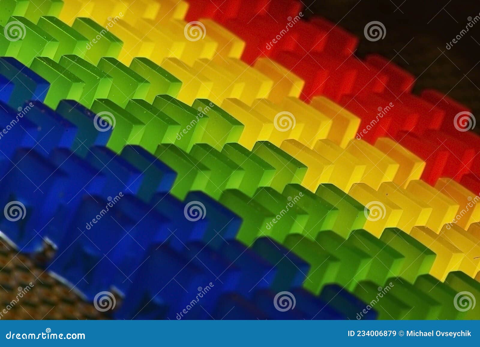 Multicolored Rectangular LEDs on Circuit Board Stock Image - Image of ...