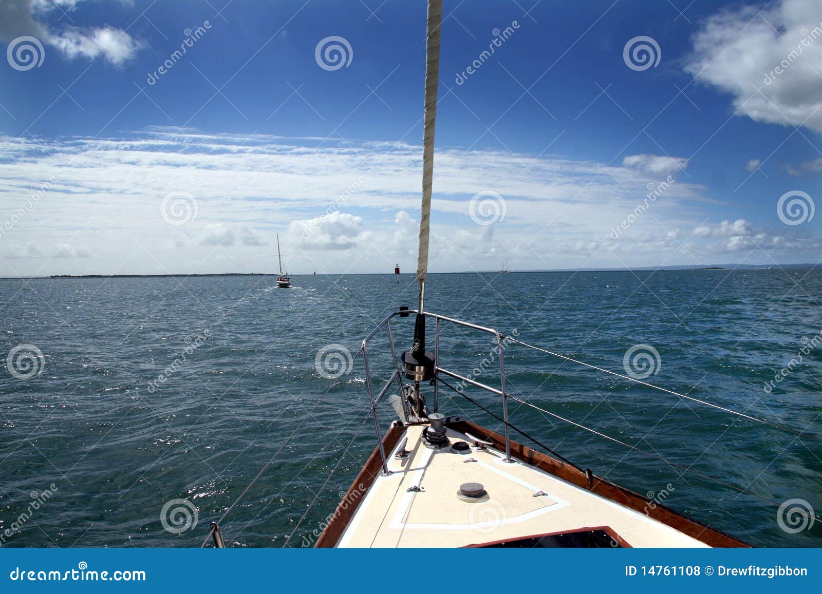 Smooth sailing stock photo. Image of clouds, intended - 14761108