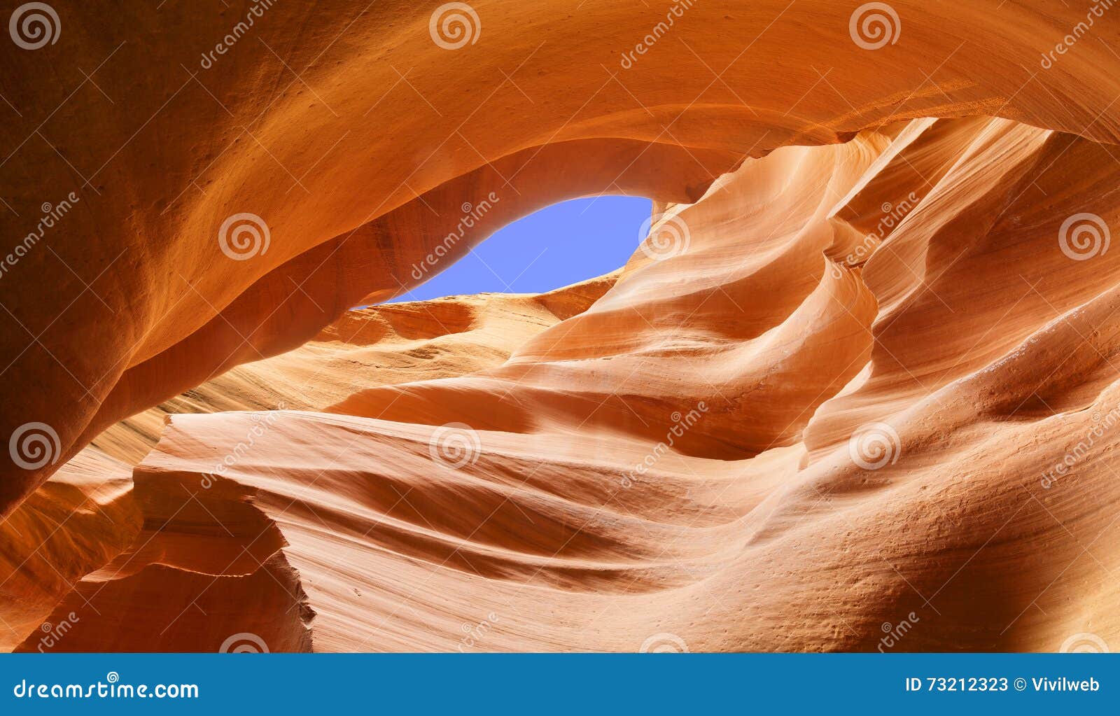 Smooth Sandstone in Antelope Canyon Stock Image - Image of beauty ...