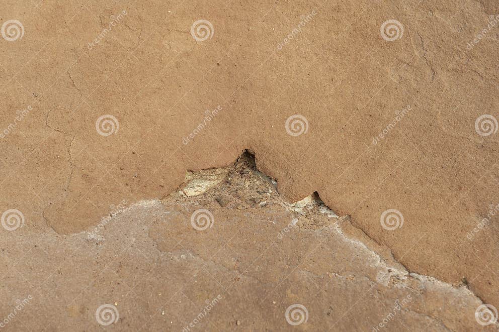 Smooth Sandstone Surface with Gentle Erosion Patterns Stock Image ...