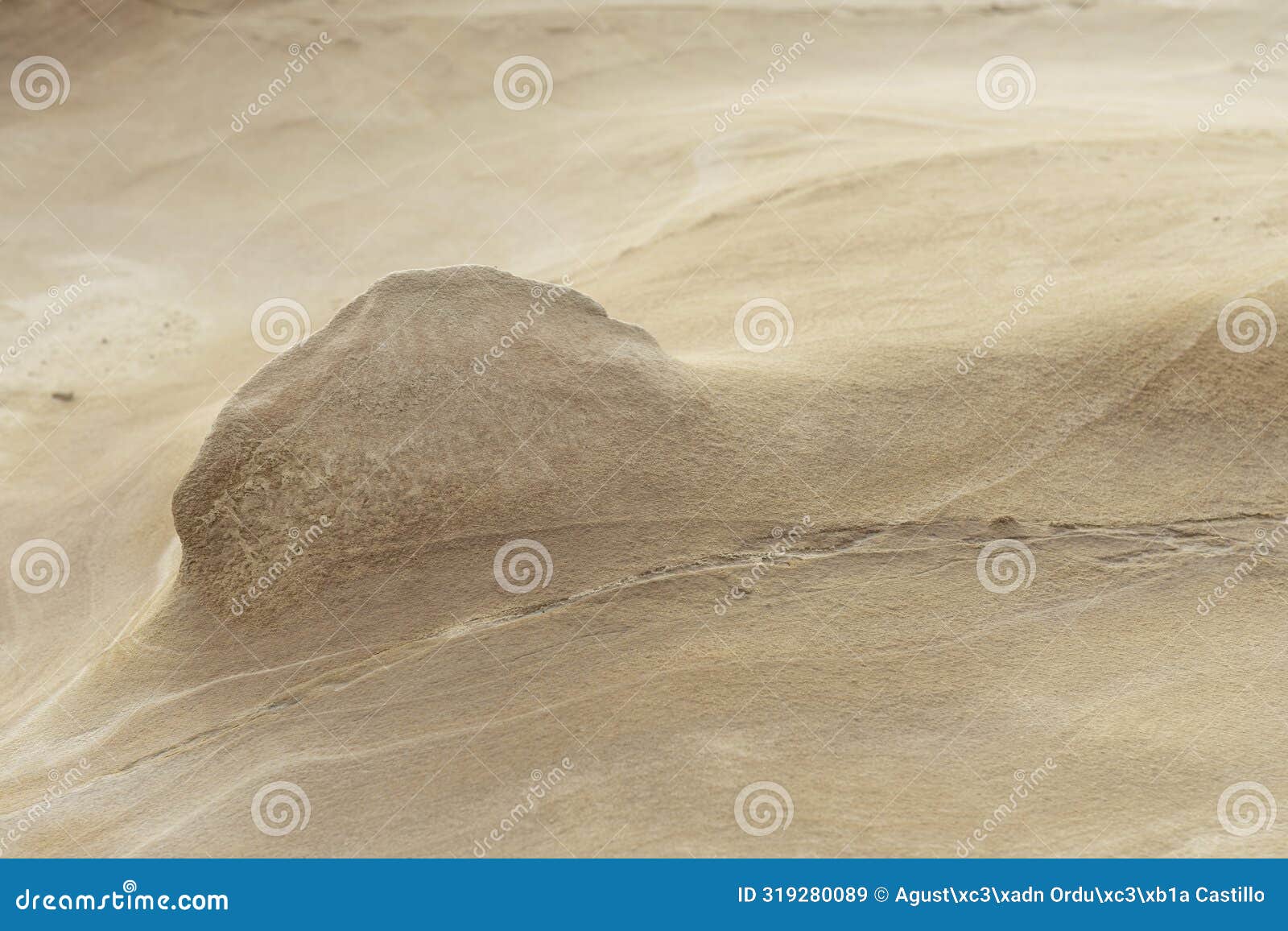 Smooth Sandstone Surface with Gentle Erosion Patterns Stock Image ...