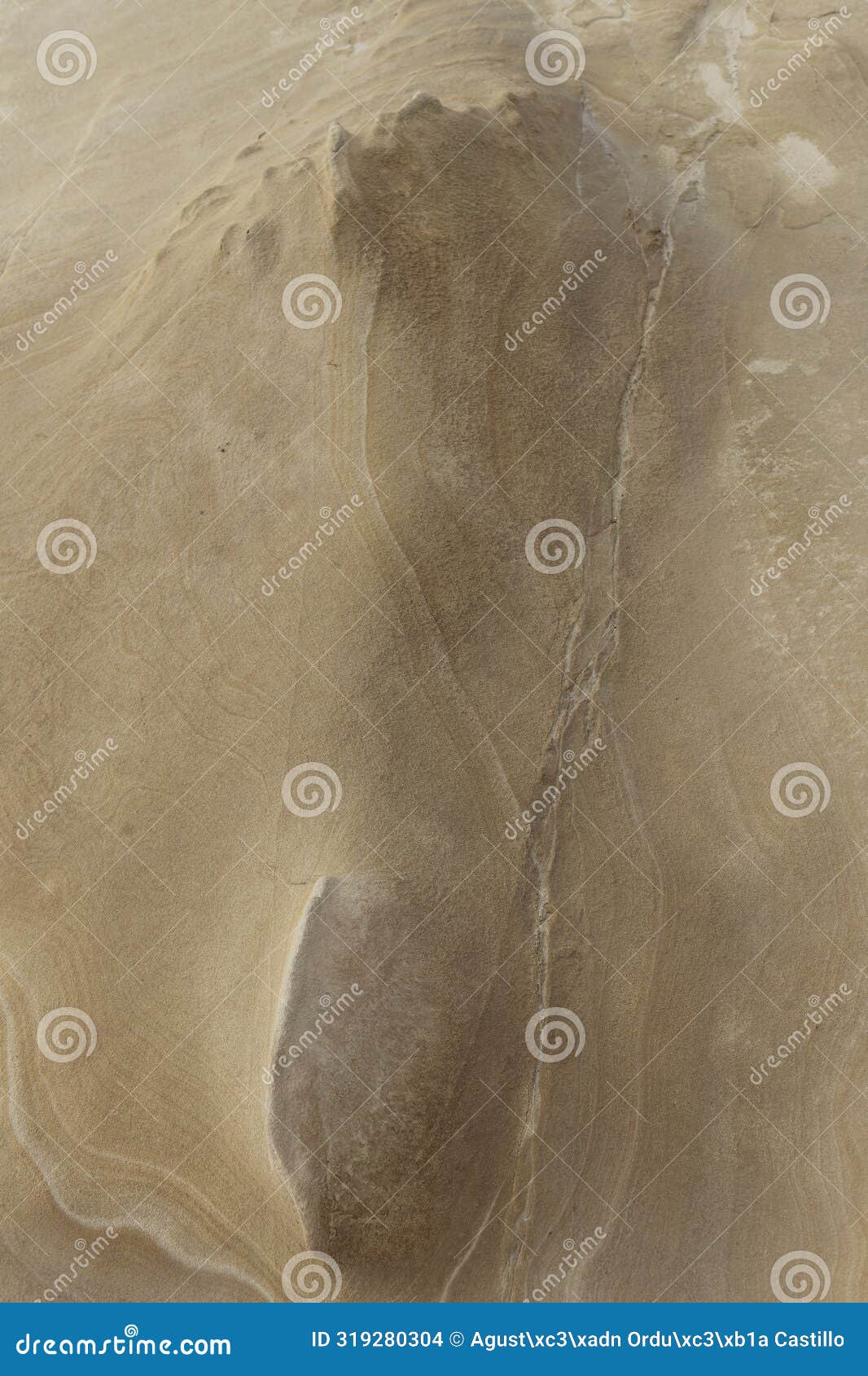 Smooth Sandstone Surface with Natural Erosion Patterns Stock Photo ...