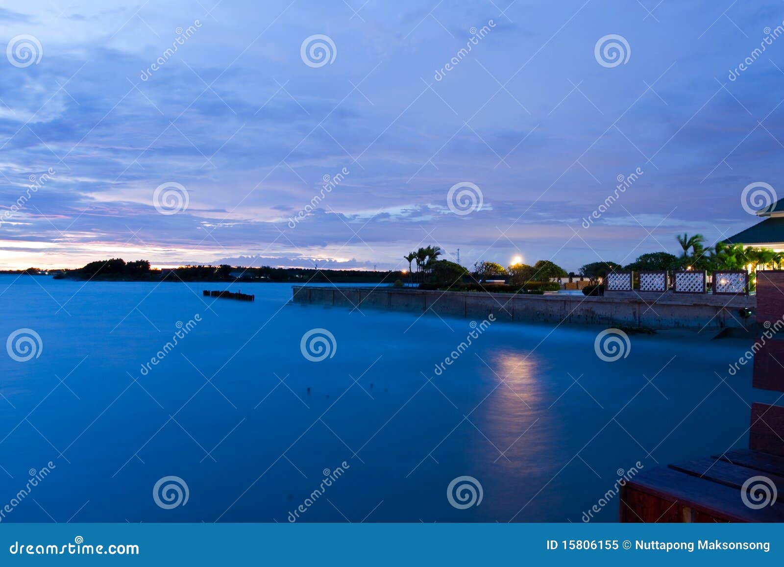 Smooth sea stock image. Image of reflection, colorful - 15806155