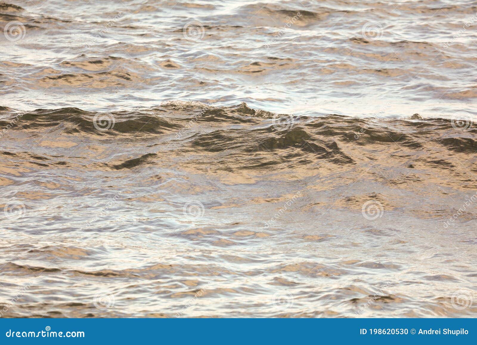 Smooth Sea Water at Sunset As an Abstract Background Stock Photo ...