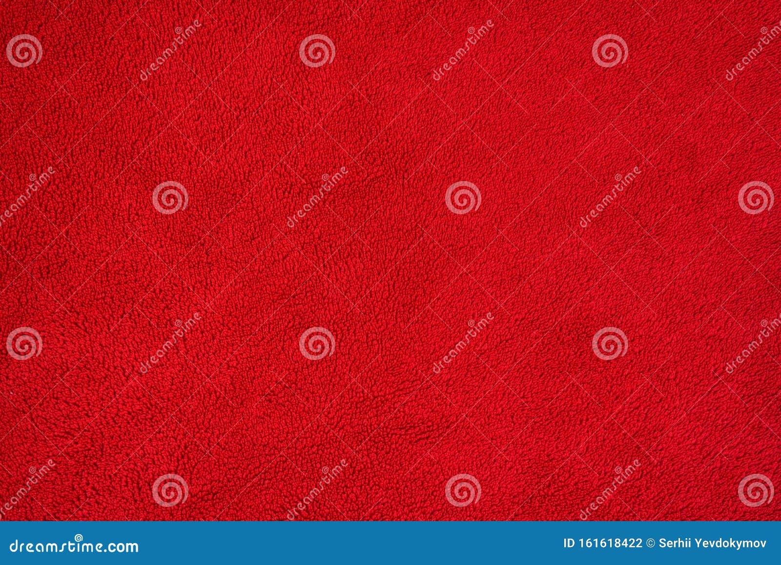 Smooth Seamless Texture of a Terry Towel. Red Color Stock Photo - Image ...