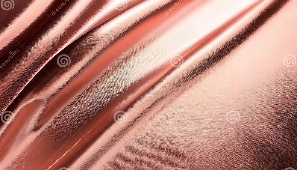 Smooth, Shimmering Rose Gold Surface with Diagonal Light and Shadow ...