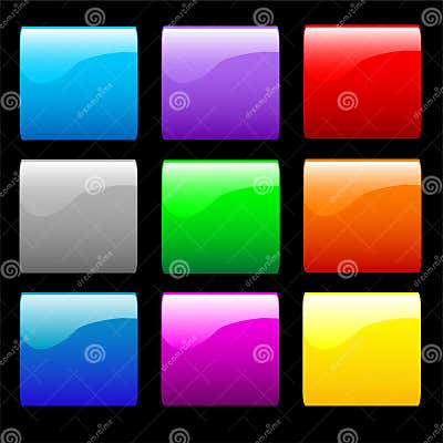 Smooth Shiny Buttons stock vector. Illustration of glossy - 14912465
