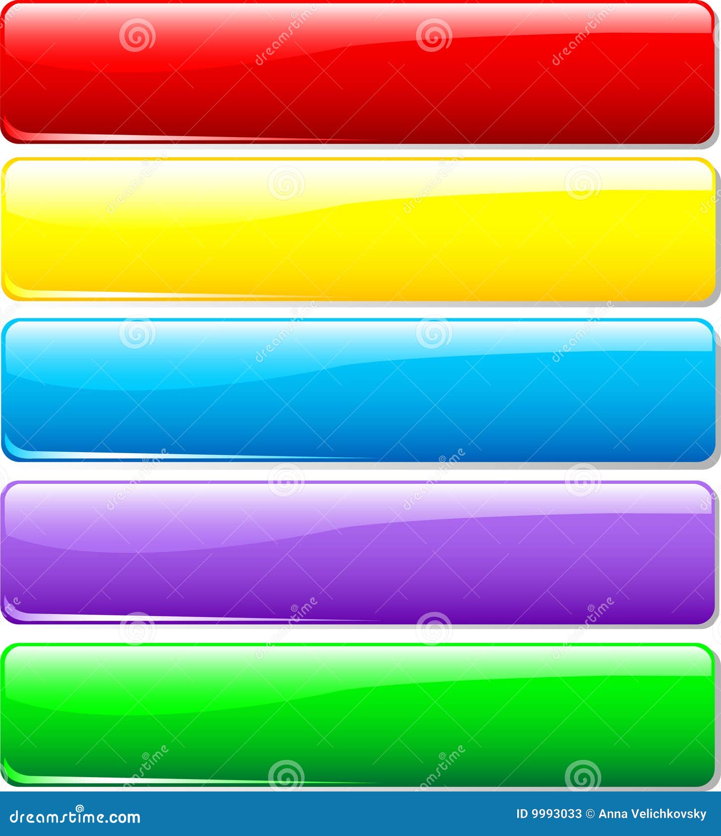 Shiny Buttons In Different Colours Vector Illustration | CartoonDealer ...