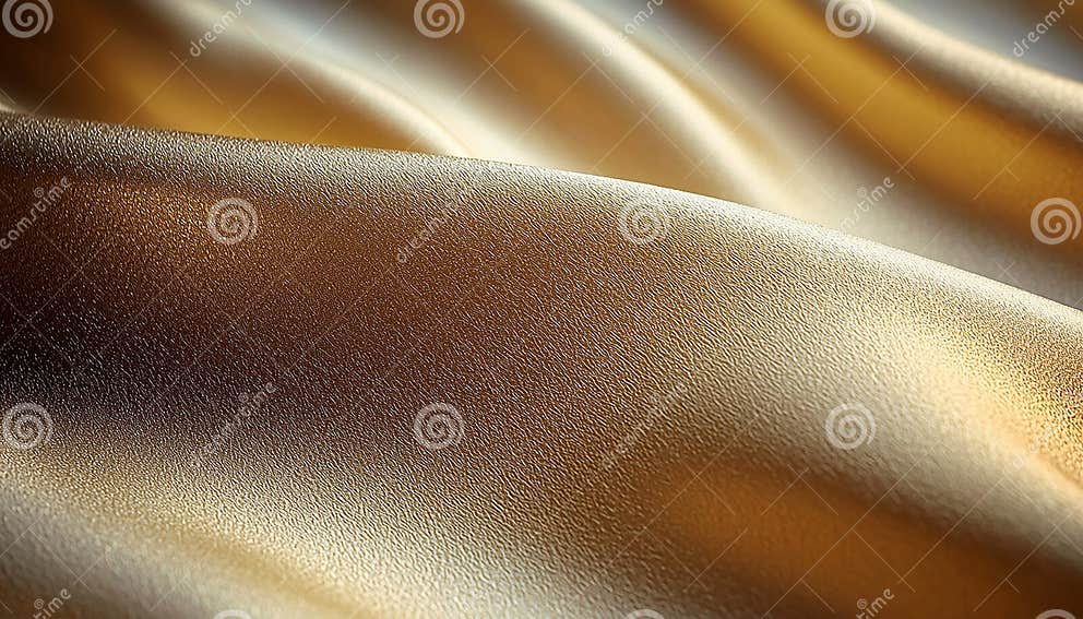 Smooth Shiny Gold Metallic Wave Pattern Elegance Decoration Generated ...