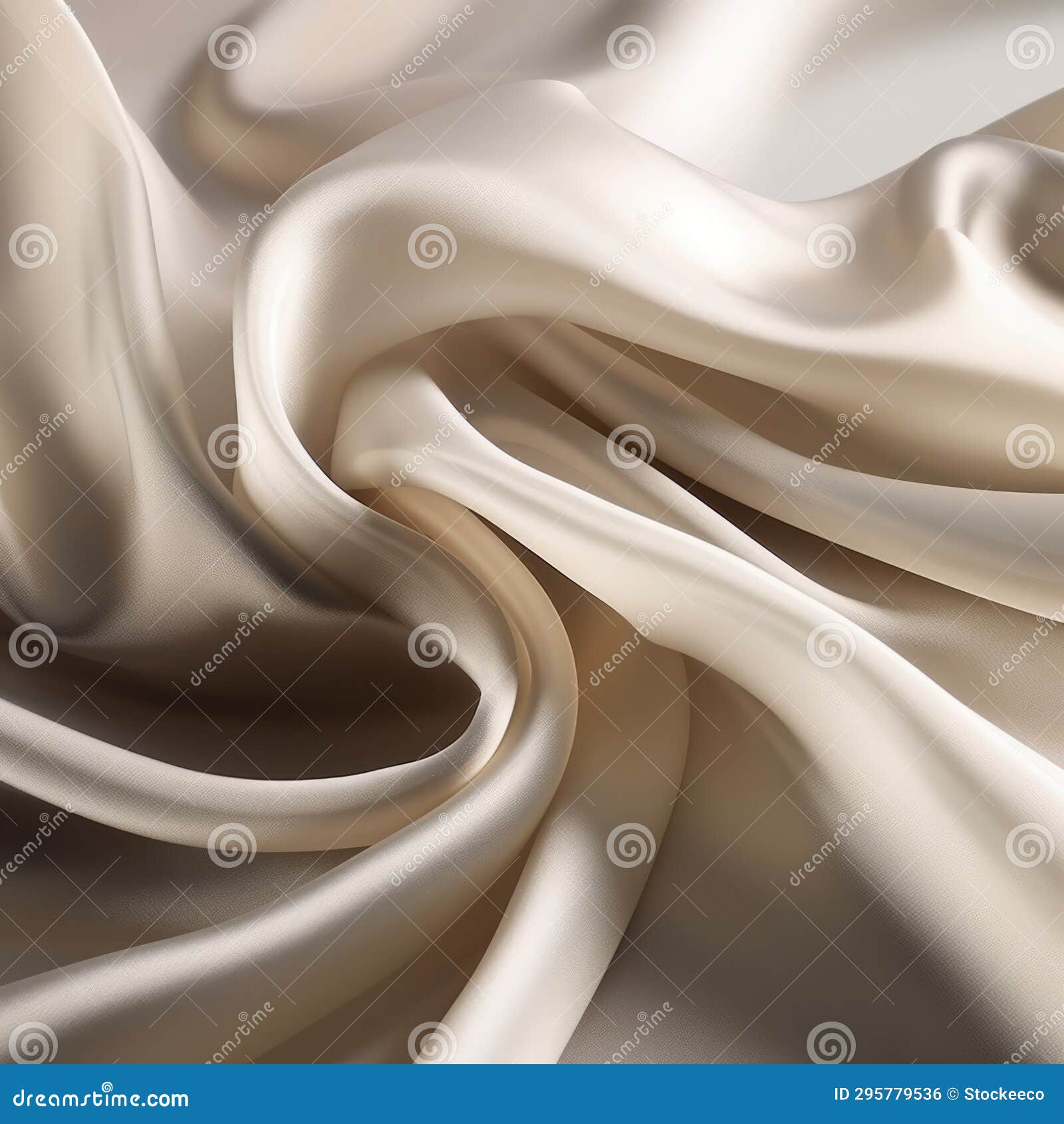 Smooth Silk Fabric 3d Rendering in the Style of Rob Hefferan Stock ...