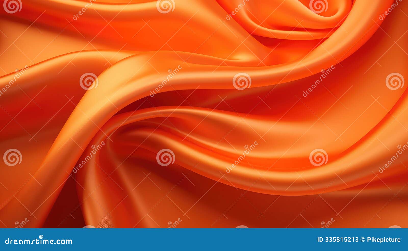 Smooth silk fabric orange stock illustration. Illustration of vibrant ...