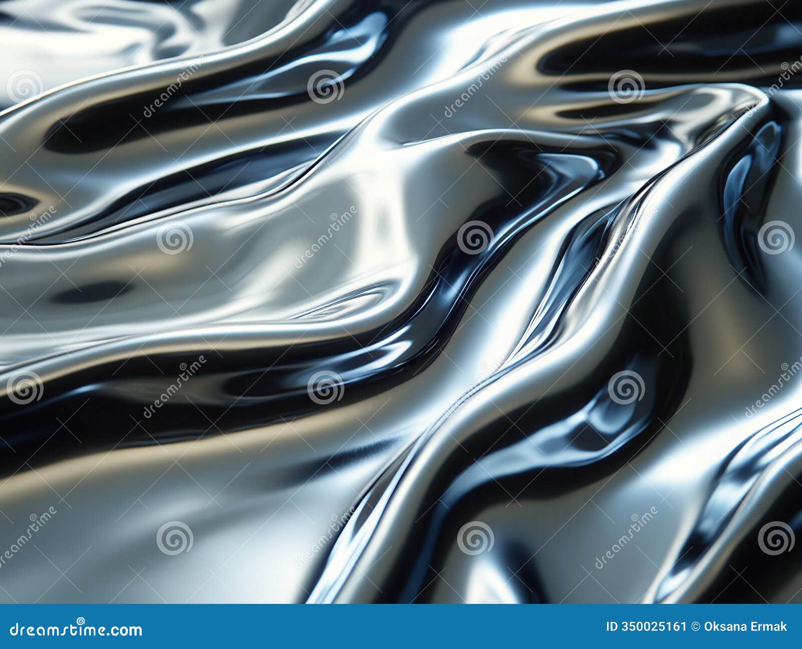 Smooth Silver Metallic Texture, Liquid Metal, Mercury or Gallium, with ...
