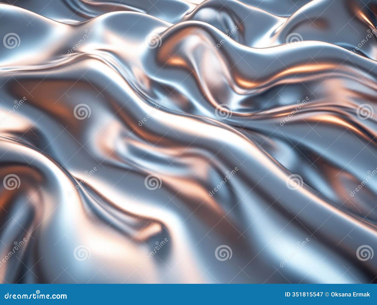 Smooth Silver Metallic Texture, Liquid Metal, Mercury Or Gallium, With ...