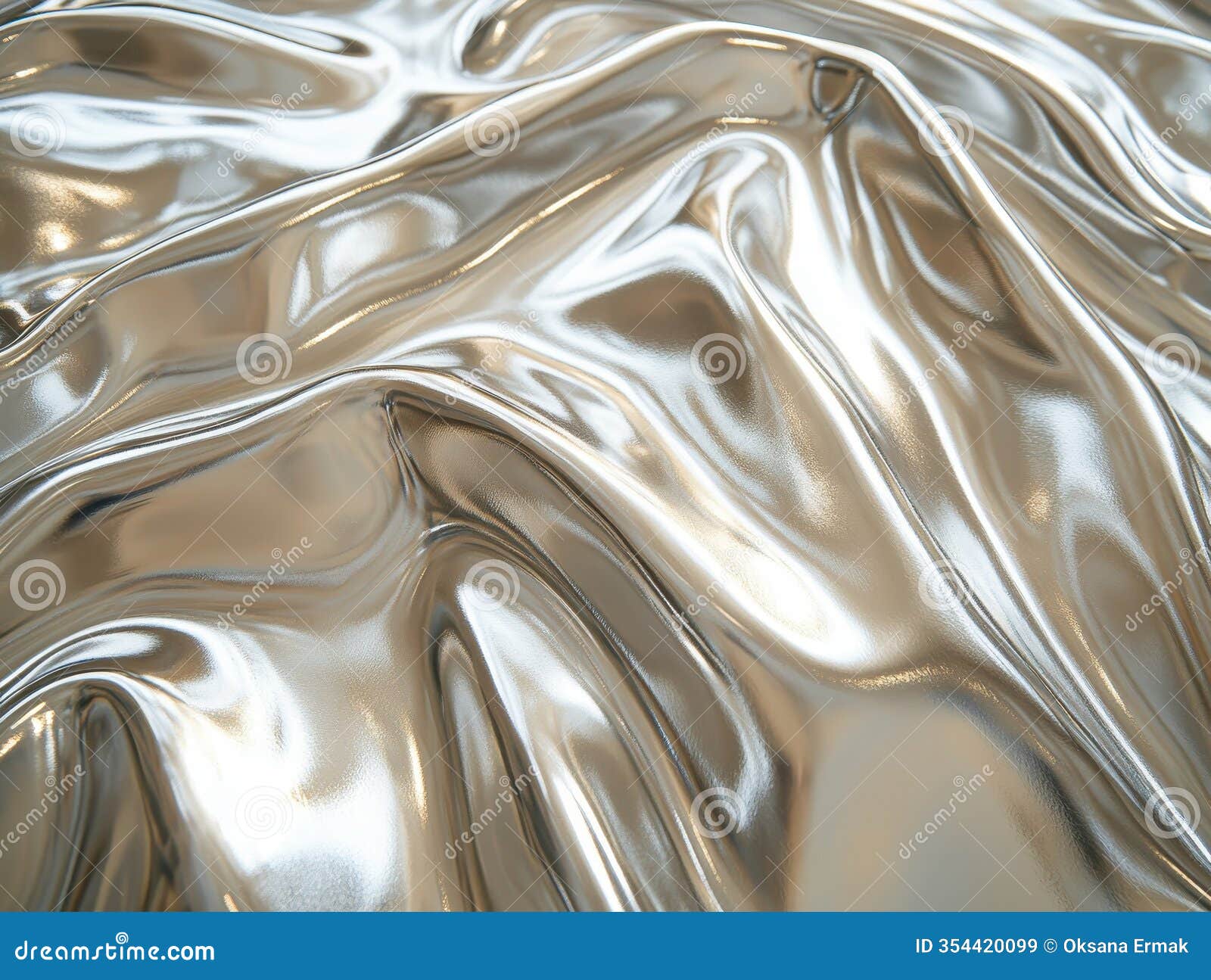 Smooth Silver Metallic Texture, Liquid Metal, Mercury Or Gallium, With ...