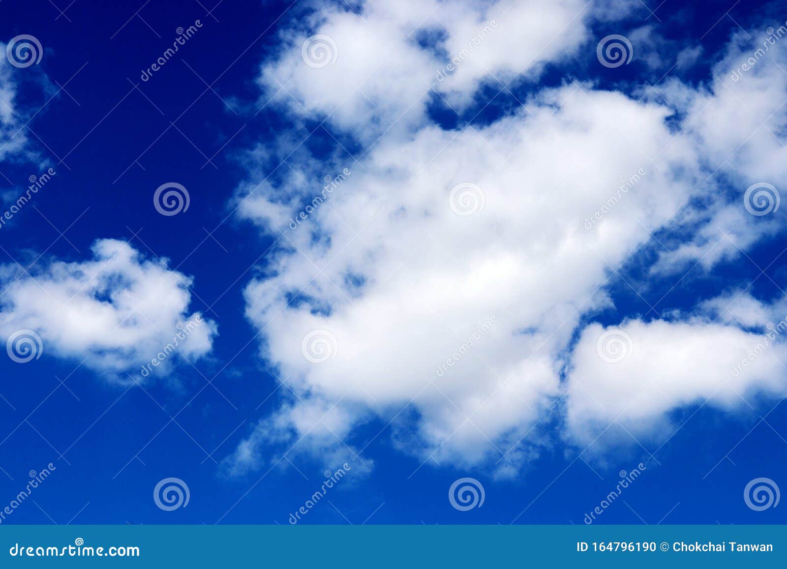 Smooth Sky and White Clouds Stock Photo - Image of natural, outdoor ...