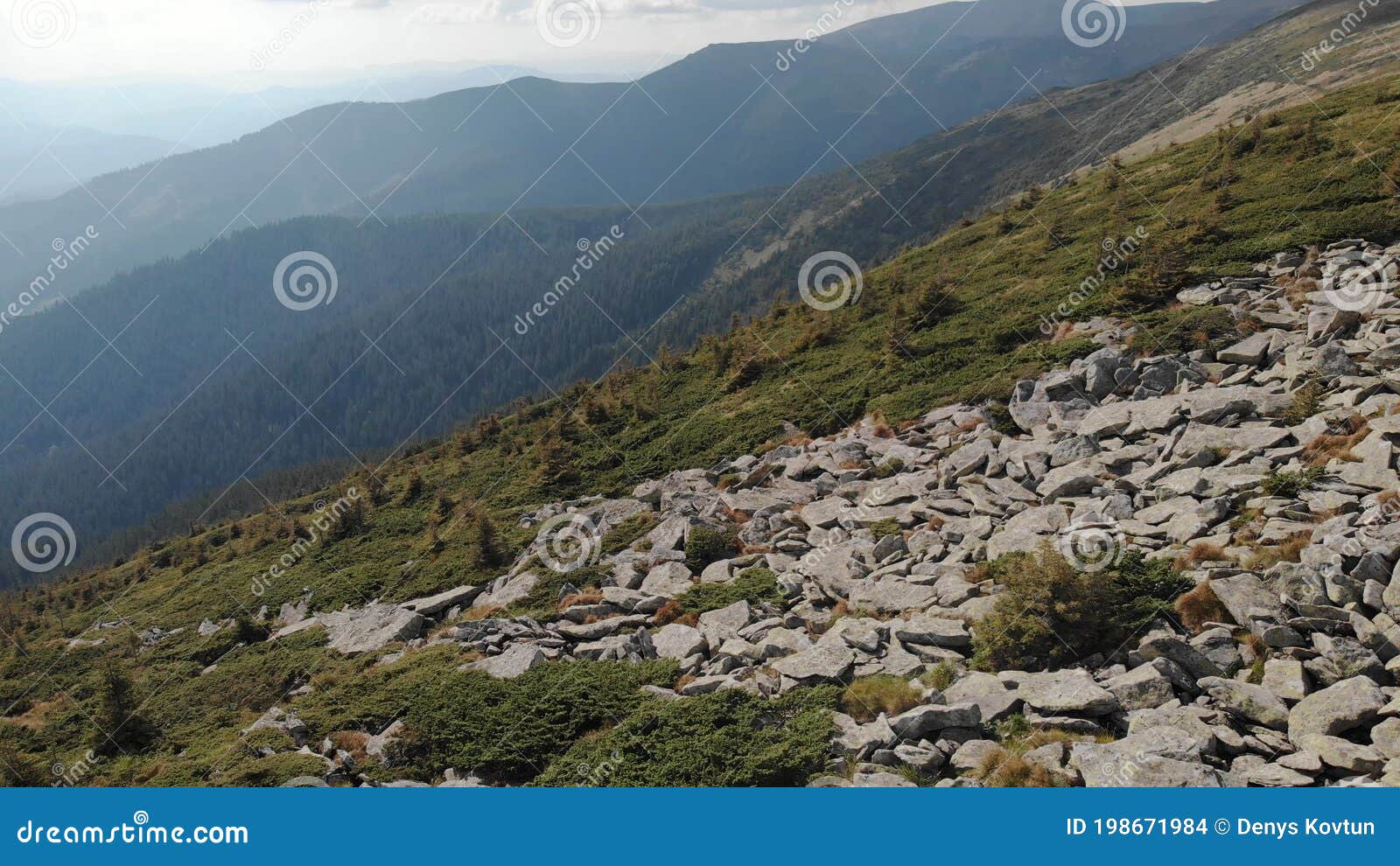 Smooth Slope in the Mountains. Stock Photo - Image of great, landscape ...