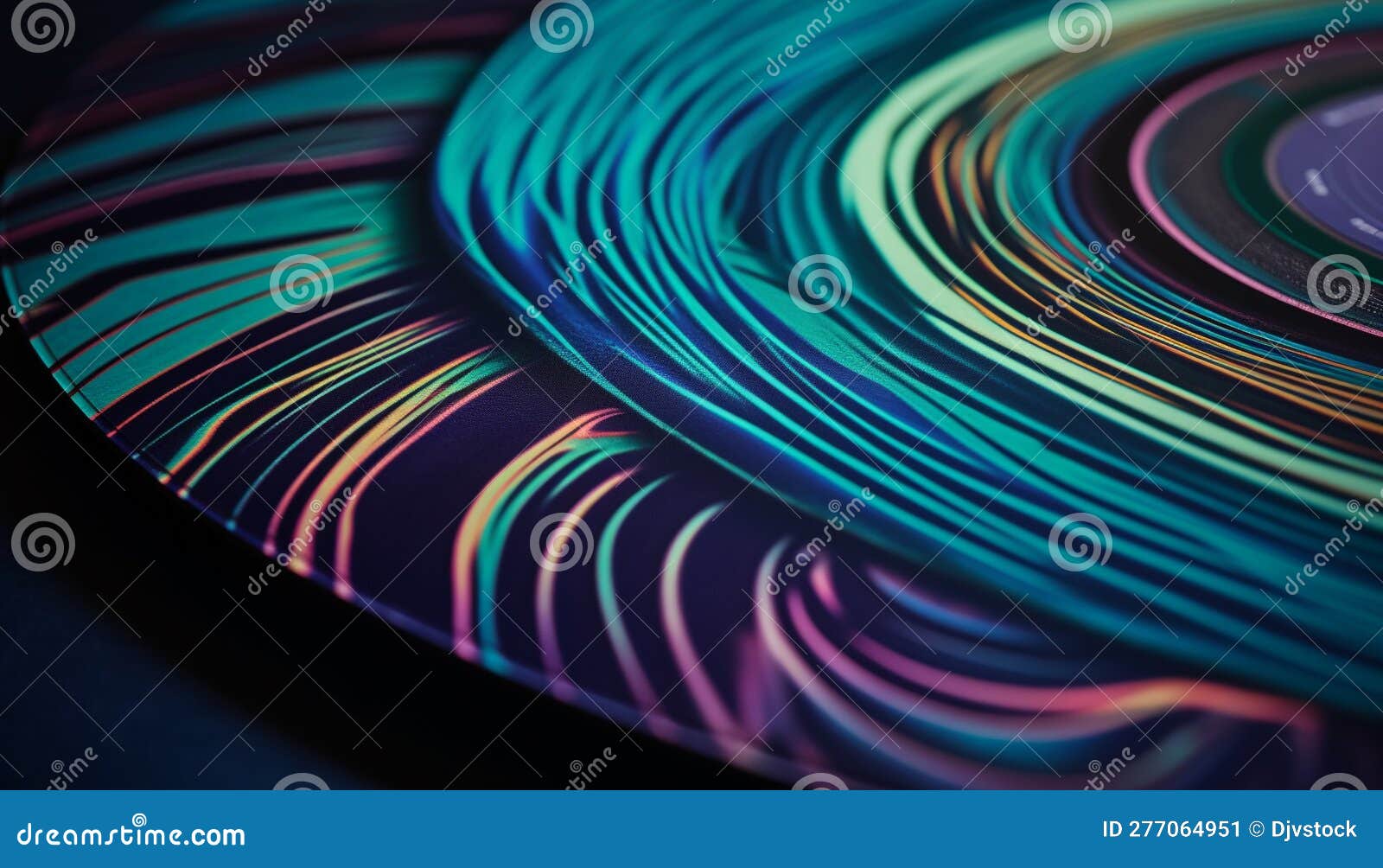 Smooth Spinning Disk with Vibrant Colors and Patterns Generated by AI ...