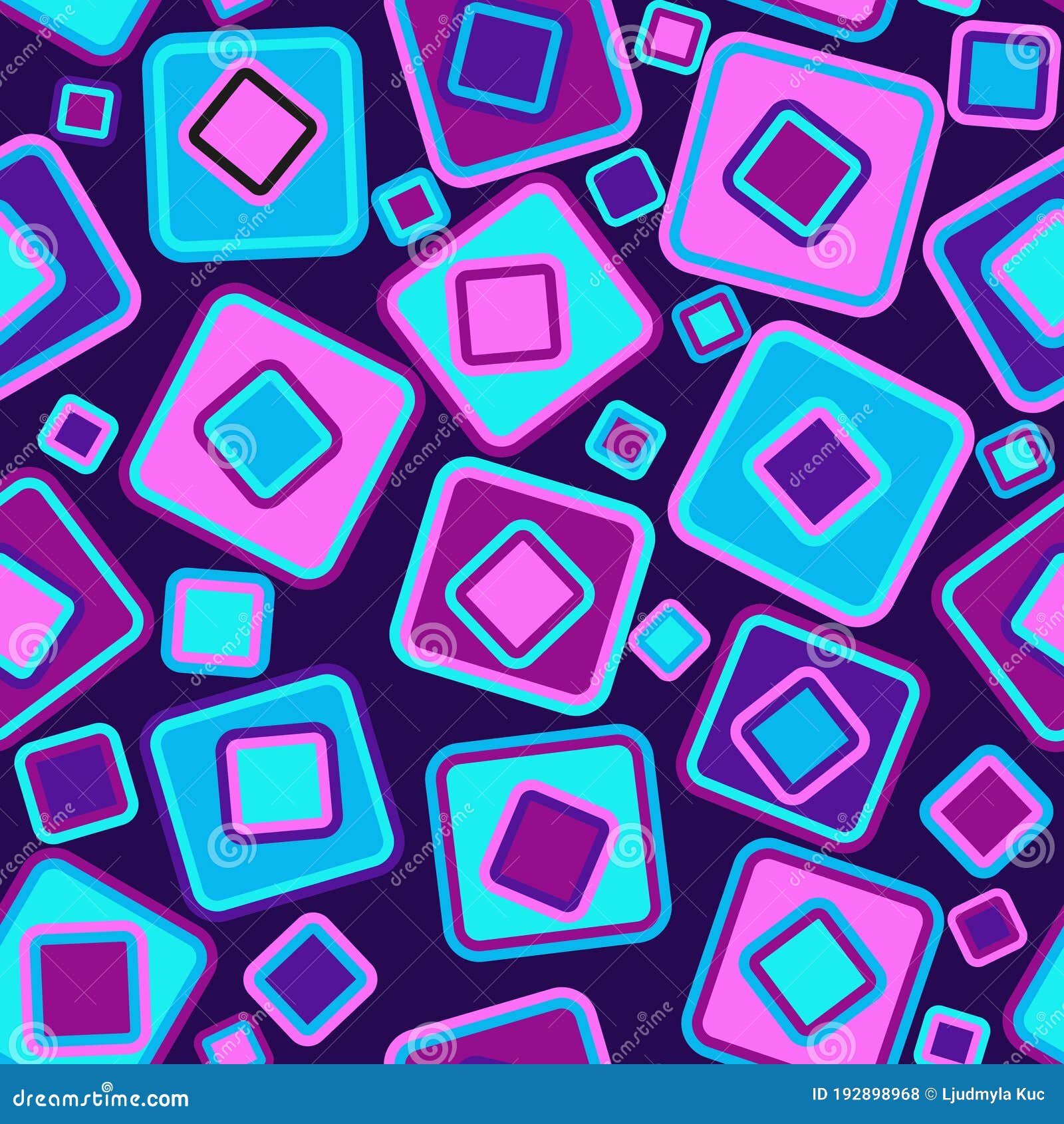 Smooth Squares Seamless Pattern Stock Vector - Illustration of abstract ...