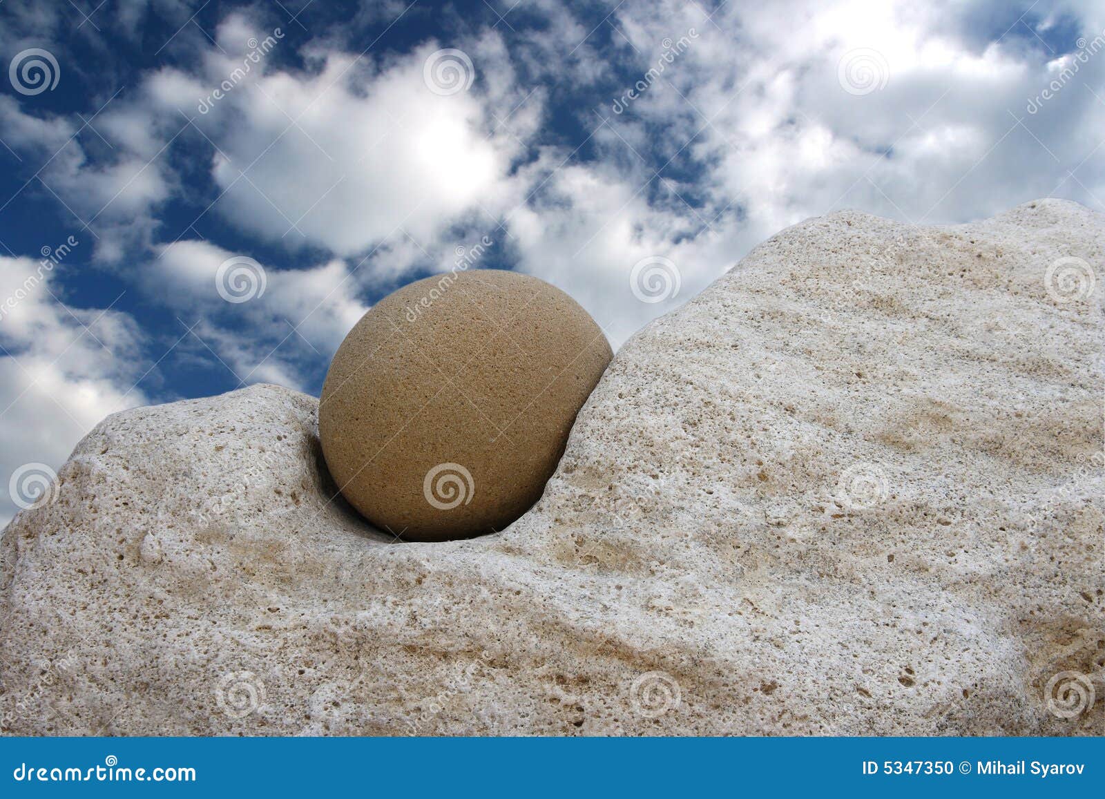 Smooth stone and rock stock photo. Image of isolated, field - 5347350