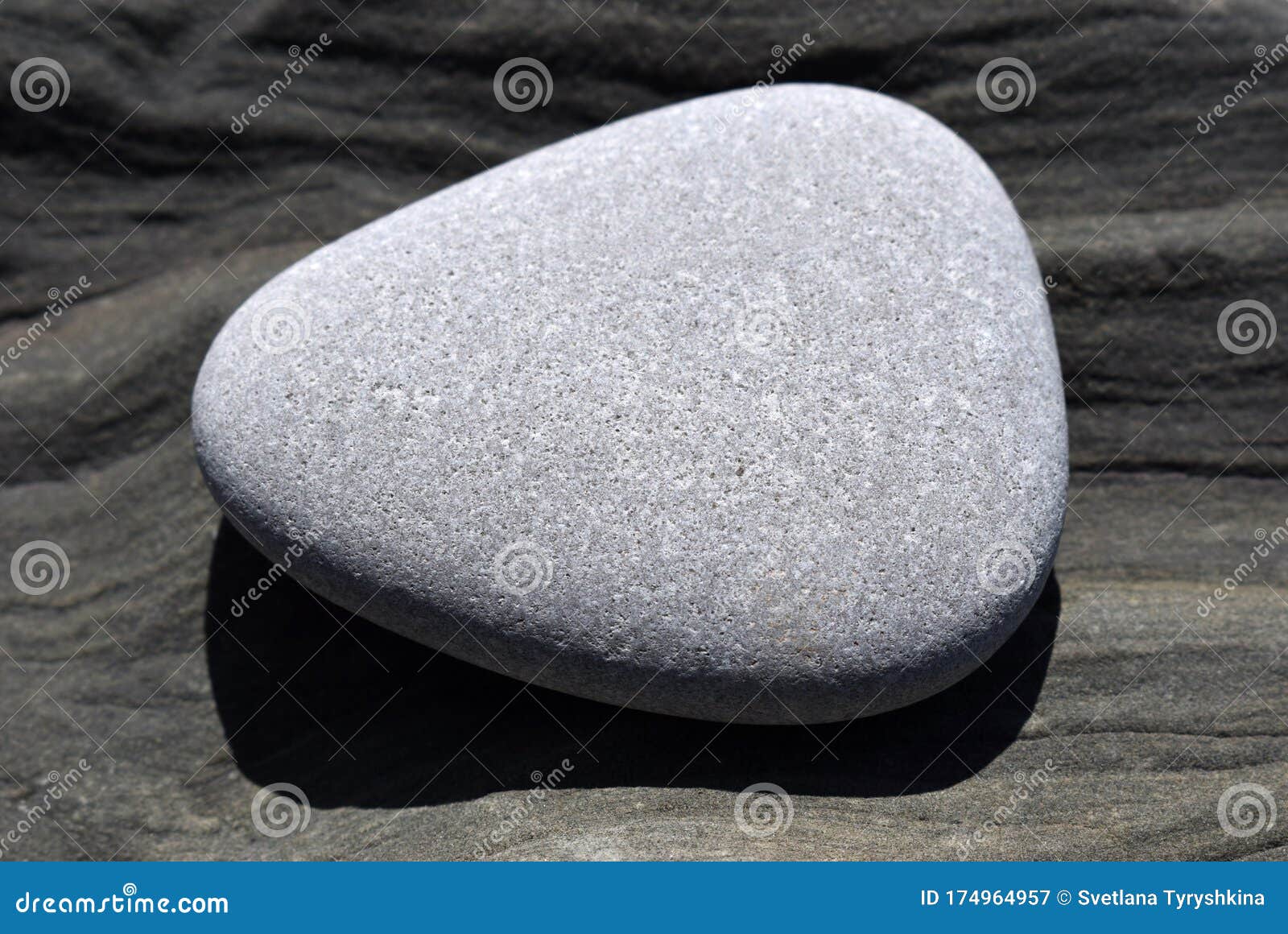 Smooth Stone on an Uneven Surface Stock Image - Image of balance ...