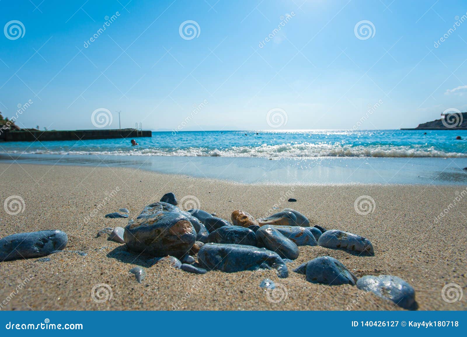 Smooth Stones on the Beach, Sea Rest Stock Image - Image of pebbles ...
