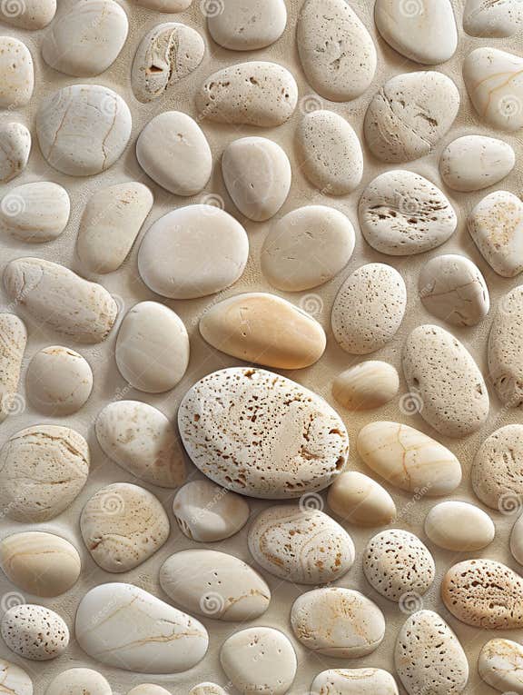 Smooth Stones in Different Shapes and Patterns Stock Image - Image of ...