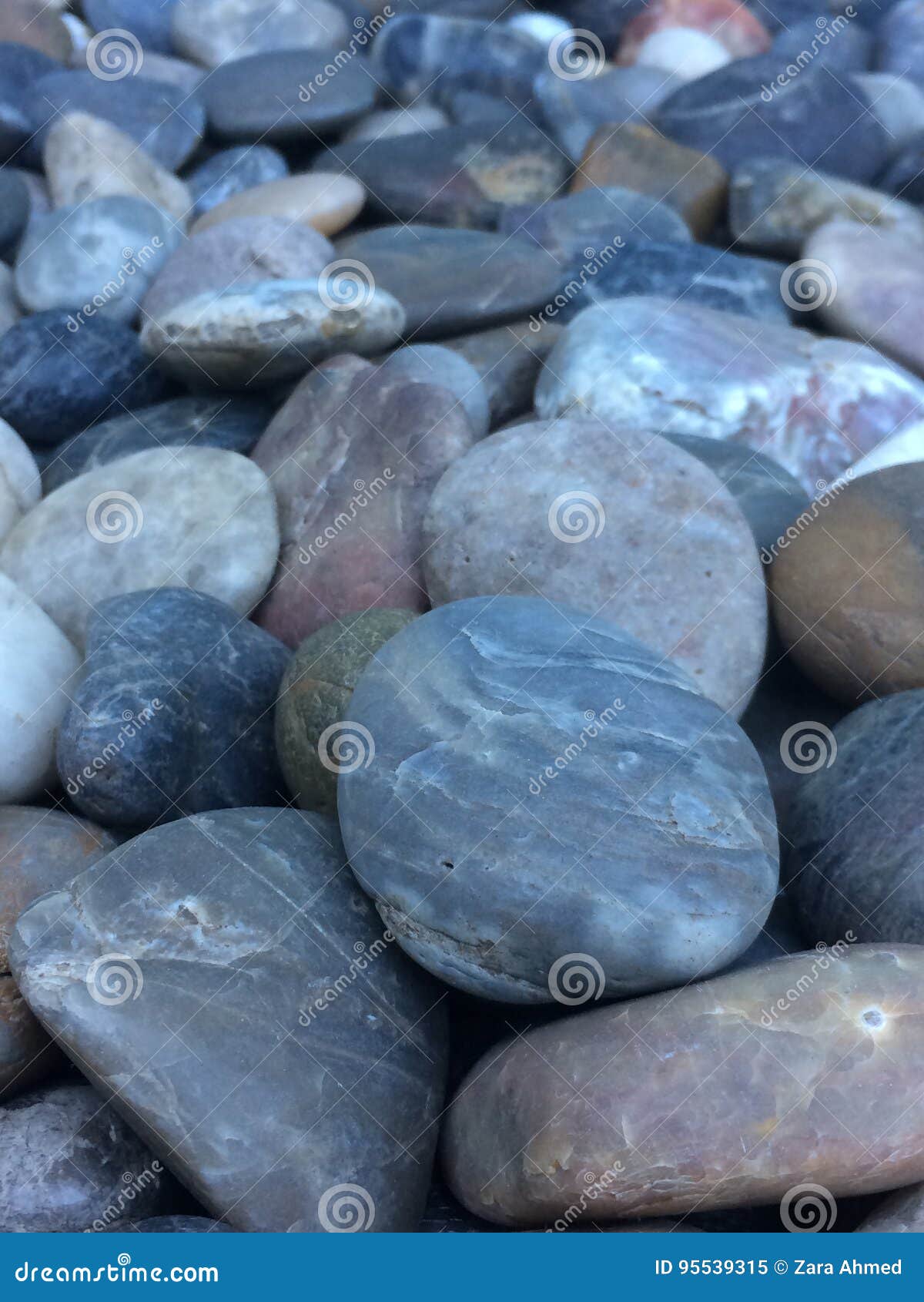 Smooth stones rocks stock image. Image of stones, pile - 95539315